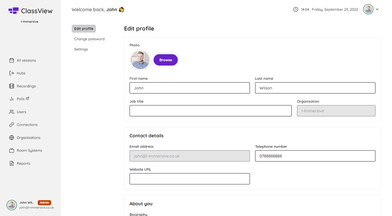 User Profile Management